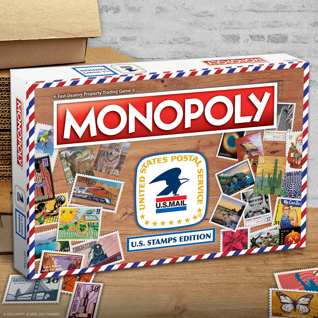 Send Off the Competition in MONOPOLY®: U.S. Stamps Edition – Available ...