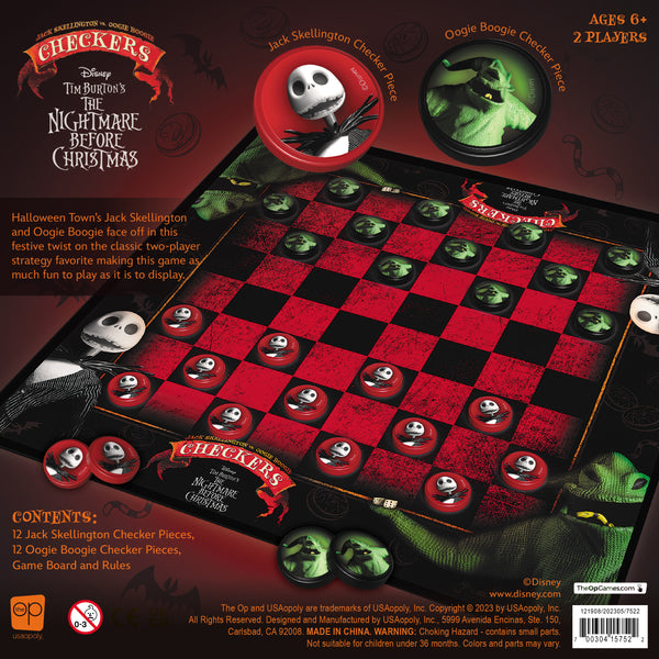 Checkers: Disney Tim Burton The Nightmare Before Christmas – The Op Games