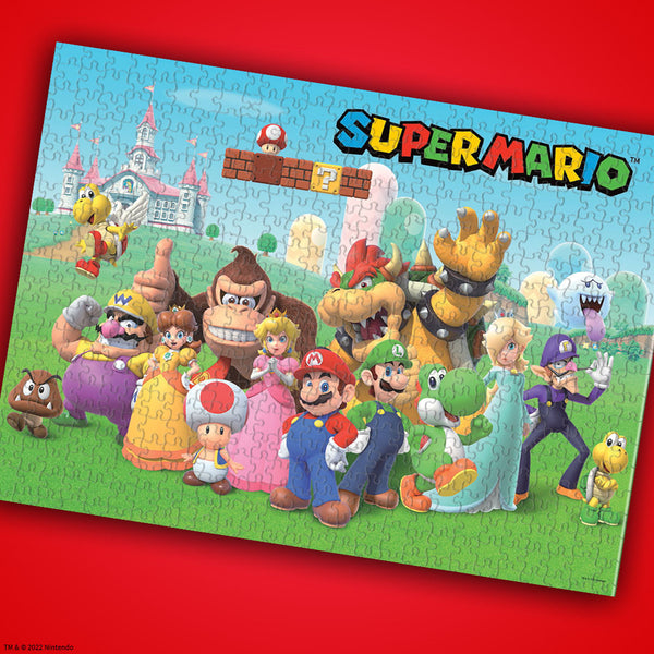 Super Mario™ "Mushroom Kingdom" 1,000 Piece Puzzle – The Op Games