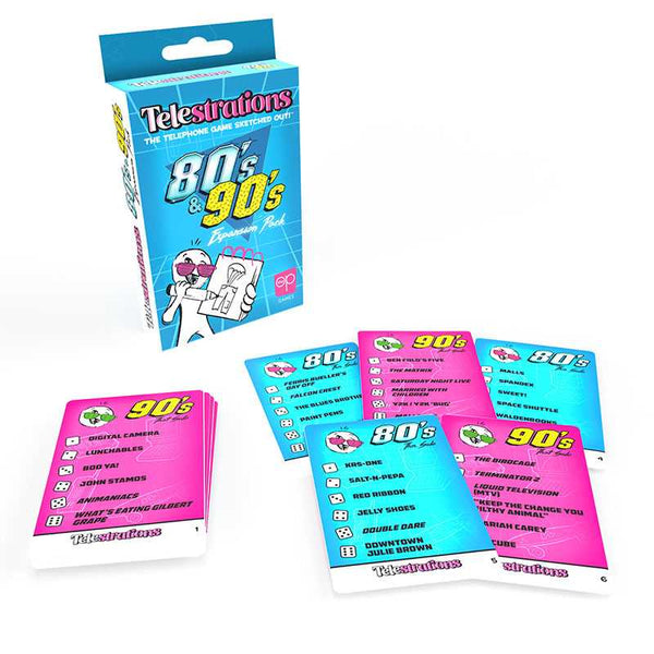 Telestrations 80s & 90s Expansion Pack – The Op Games